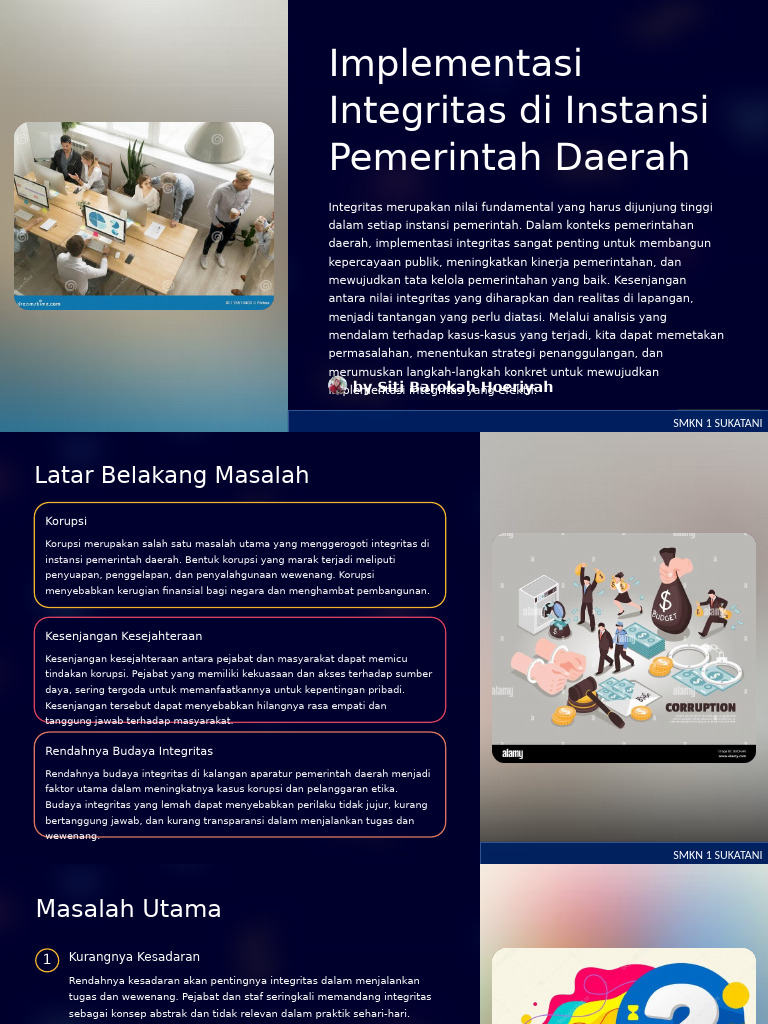 Implementasi Integritas Di Instansi Pemerintah Daerah | PDF