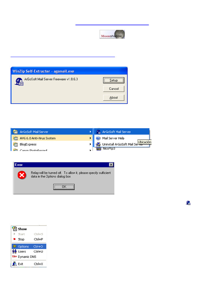 Tutorial Argosoft Mailserver v2 | PDF