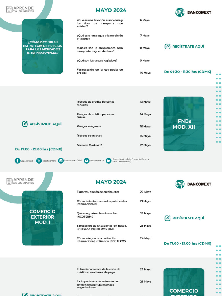 Calendario Webinar | PDF