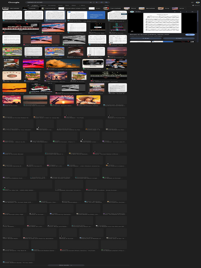 Ballads at Sunset - Google Search | PDF