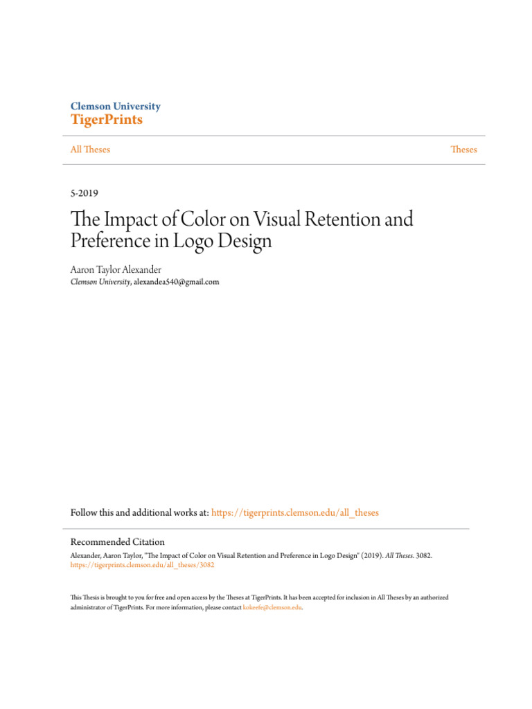 The Impact of Color On Visual Retention and Preference in Logo Design ...