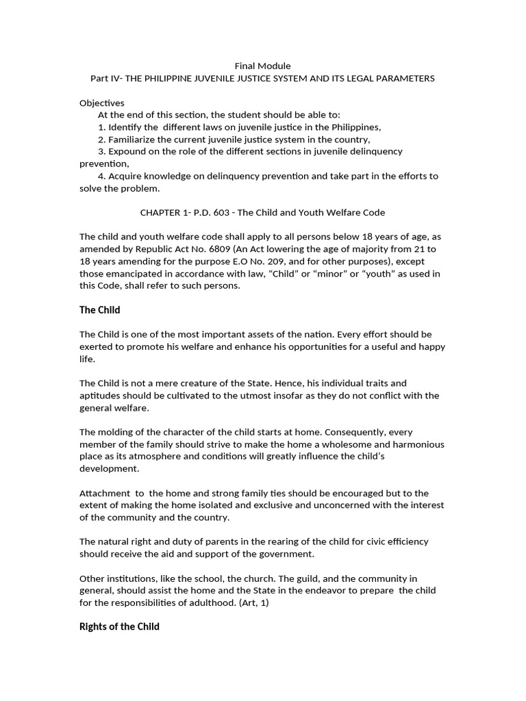 Final Module CP 324 PRT 4 Chapter 1 | PDF | Parent | Child Custody