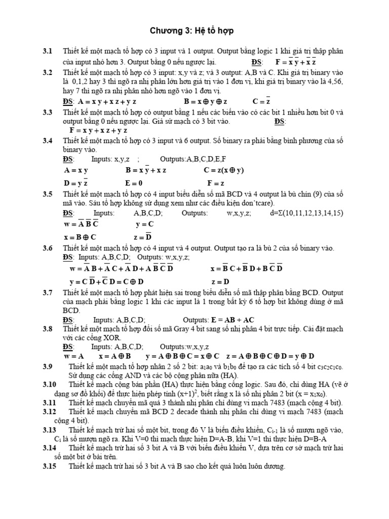 Bai Tap KTS - Ch3 | PDF