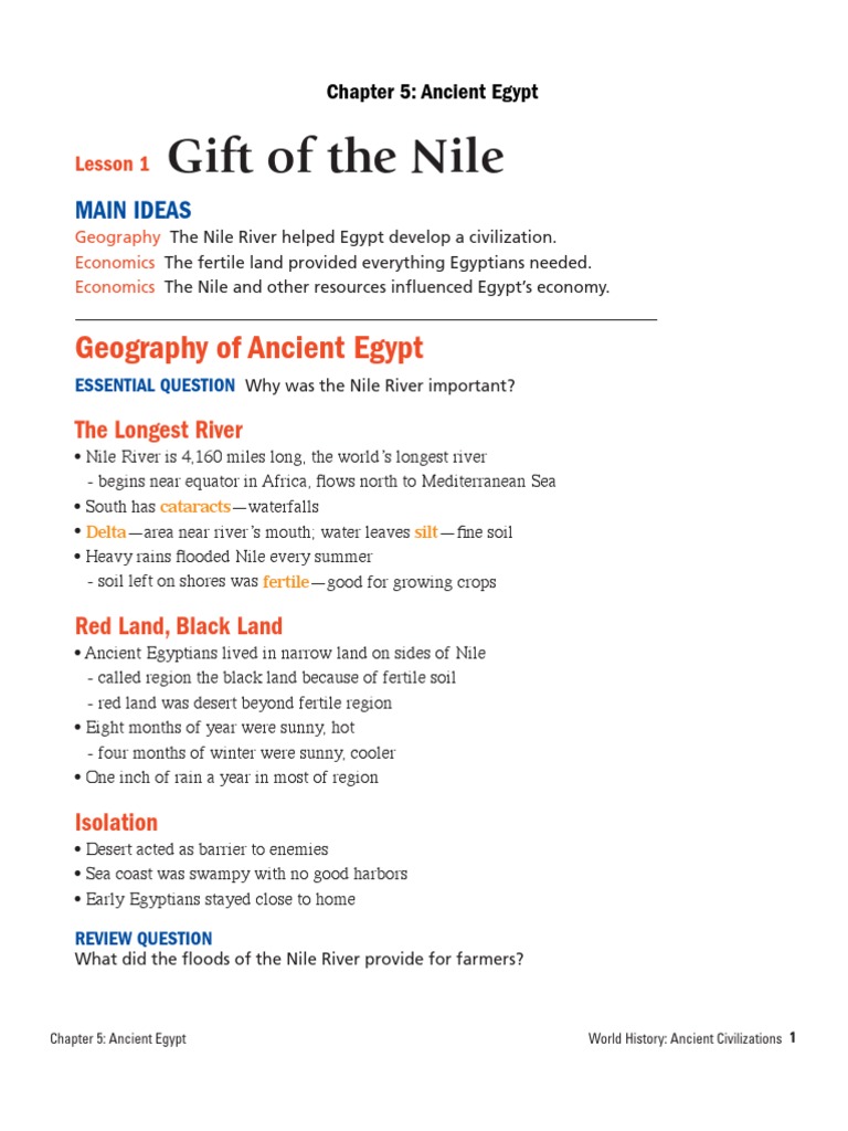 The Land of The Nile | PDF | Nile | Ancient Egypt