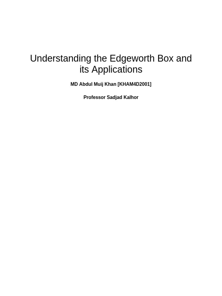 Edgeworth Box.4 | PDF