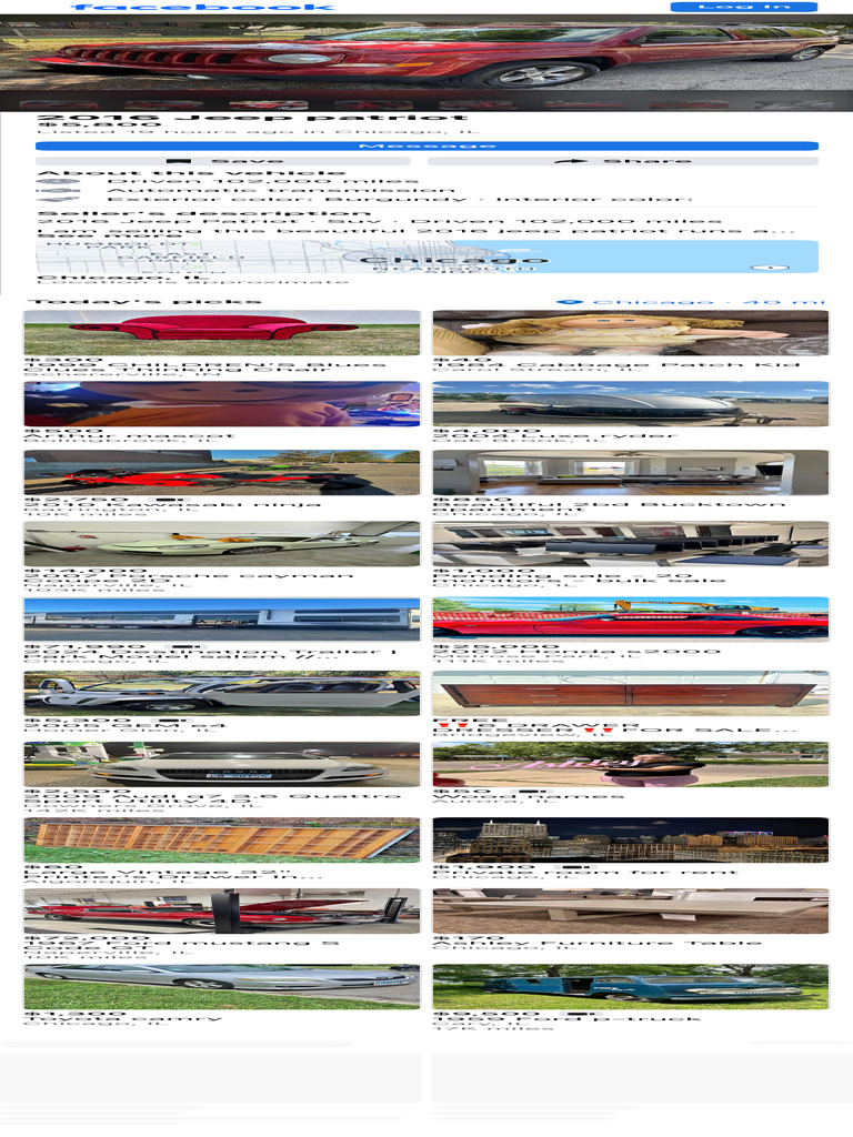 2016 Jeep Patriot - Cars & Trucks - Chicago, Illinois Facebook ...