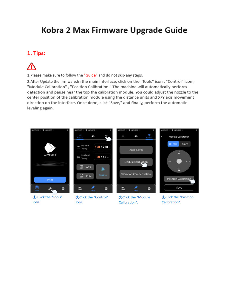 Kobra 2 Max Firmware Upgrade Guide - Rar | PDF