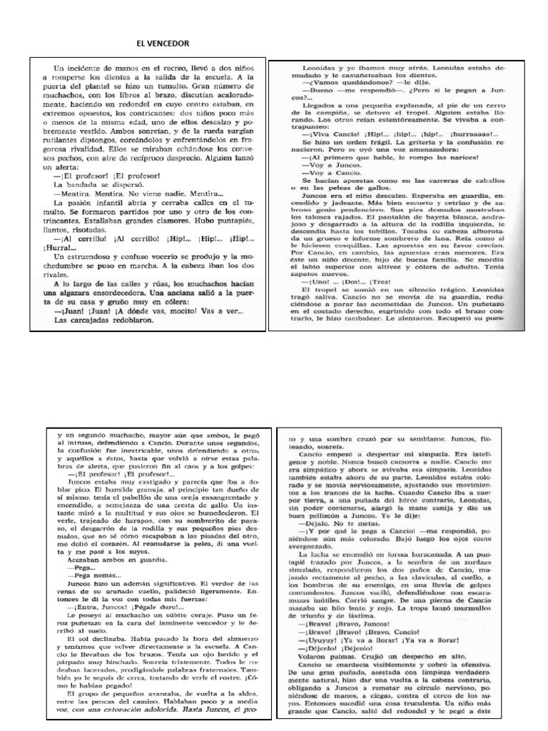 EL VENCEDOR de Cesar Vallejo | PDF