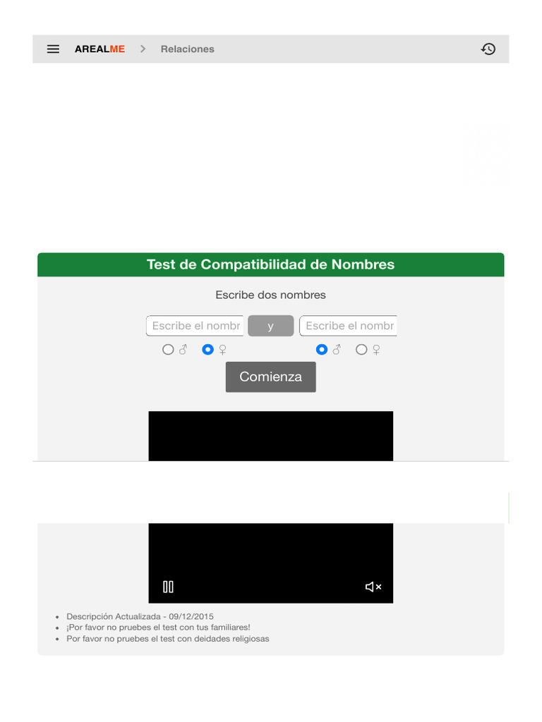 Test De Compatibilidad Con Nombres – QUVLY