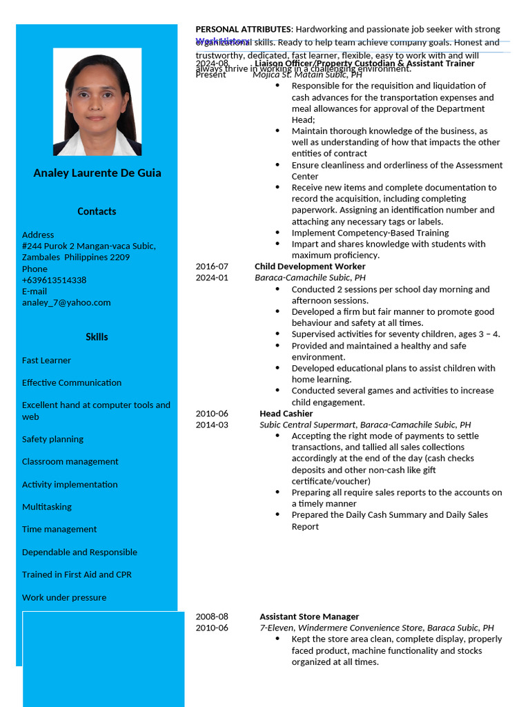 Update Resume CV | PDF