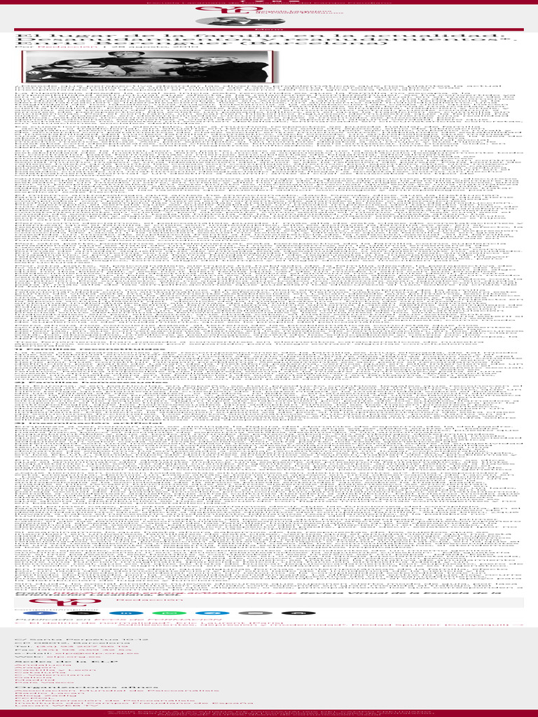 El Lugar de La Familia en La Actualidad Desanudamientos y ... El Lugar de La Familia en La Actualidad Desanudamientos y ...
