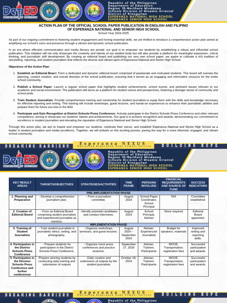 Action Plan-The Current | PDF