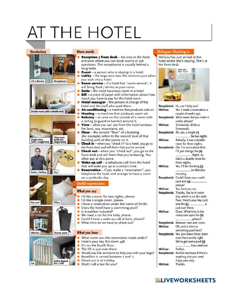 At the hotel | PDF