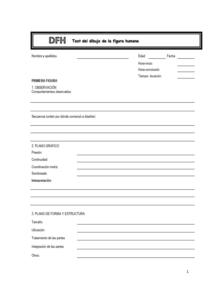 Protocolo de aplicación DFH | PDF
