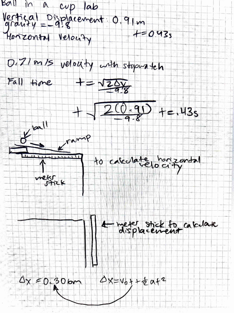 Ball in A Cup Lab | PDF