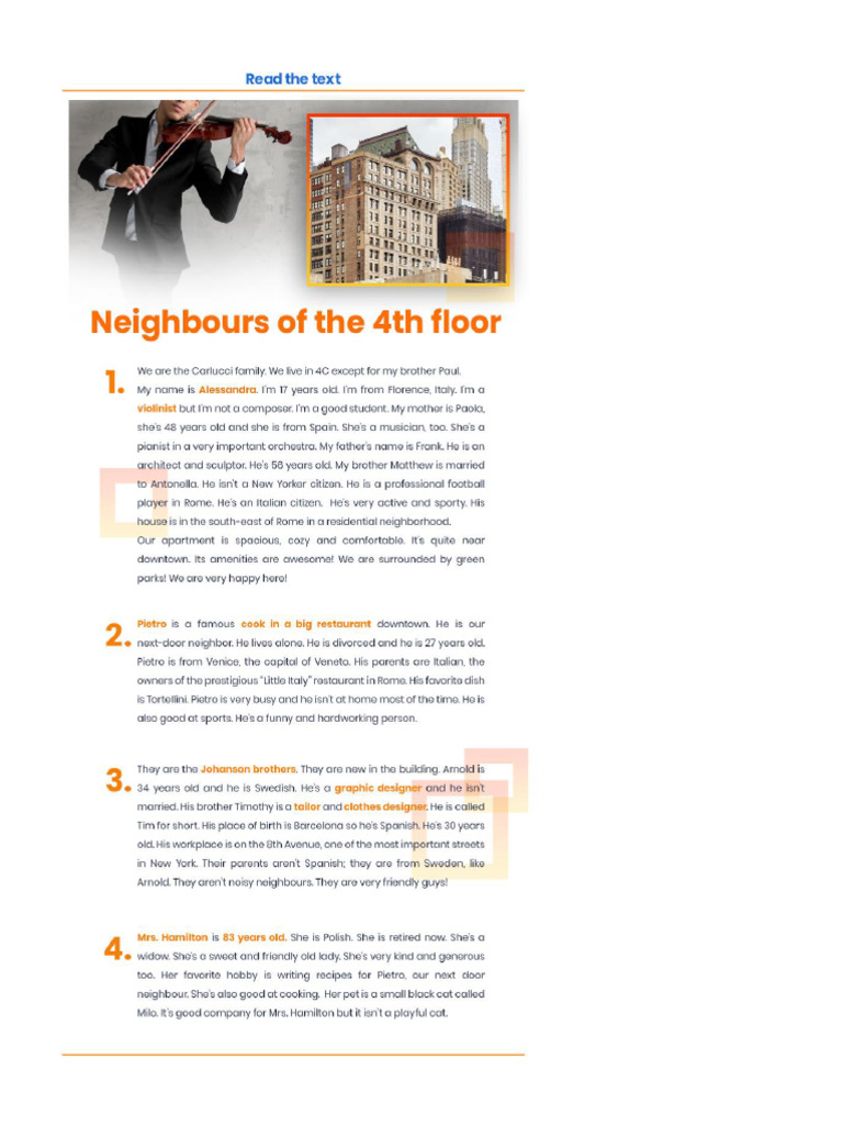 READING Unit 1 | PDF