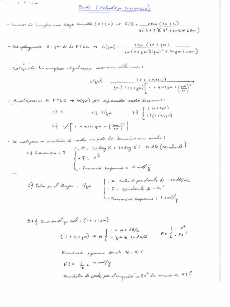 Ejemplo #1, Bode - Frecuencia | PDF
