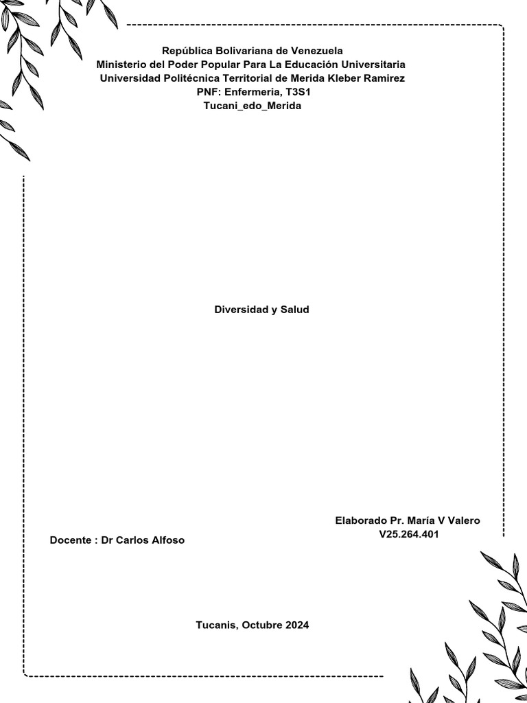 Maria Valero | PDF | Enfermería | Venezuela