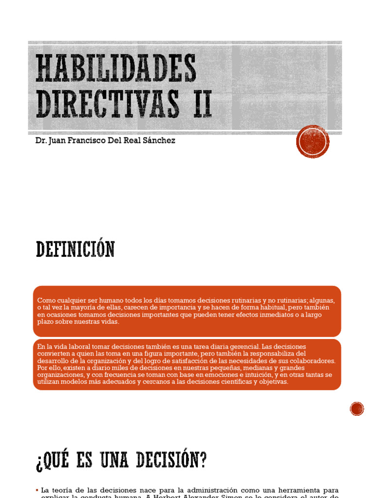 Habilidades Directivas II | PDF