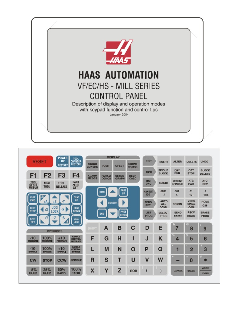Haas Mill Control2 | Download Free PDF | Numerical Control | Computer ...