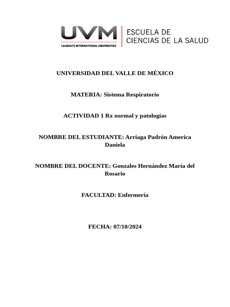 Rx normal y patologías | PDF