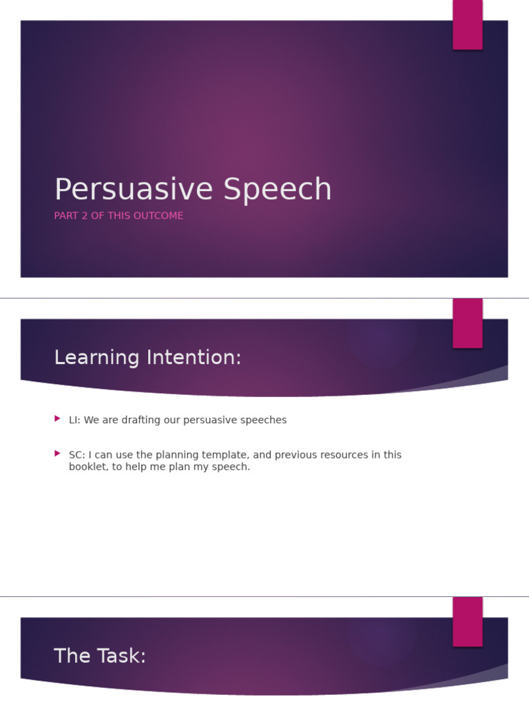 Persuasive Speech | PDF
