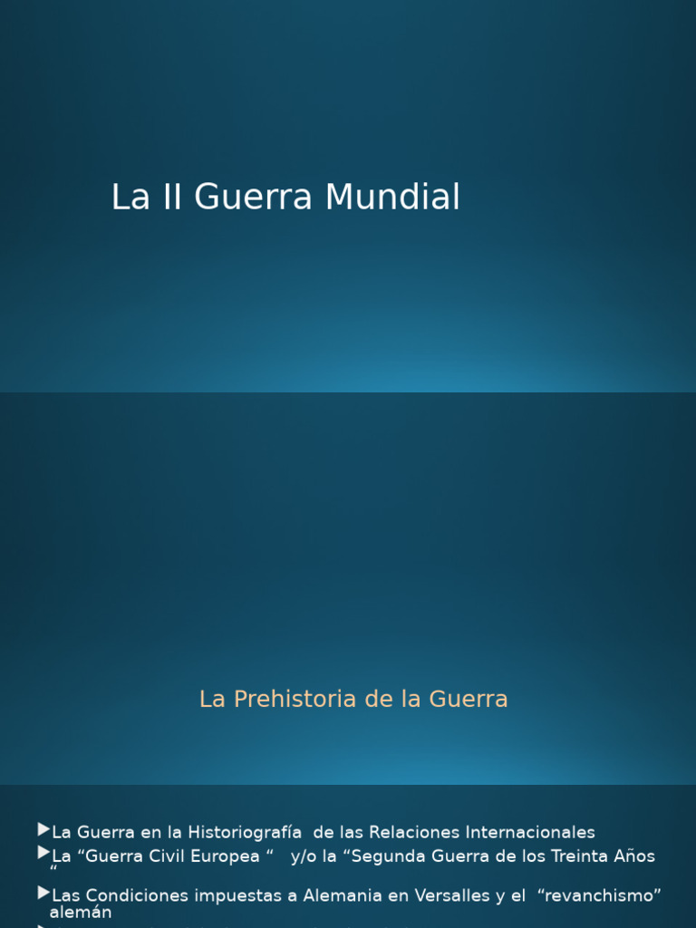 La II Guerra Mundial. 2018 | PDF