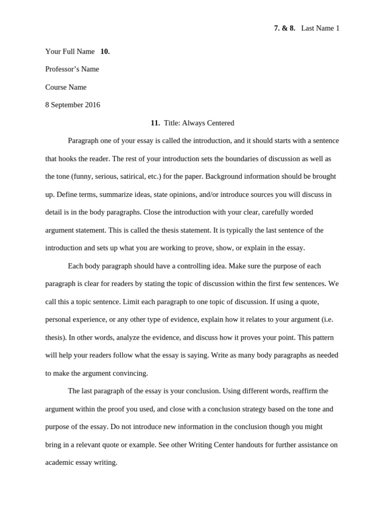 MLA Format Sample | PDF