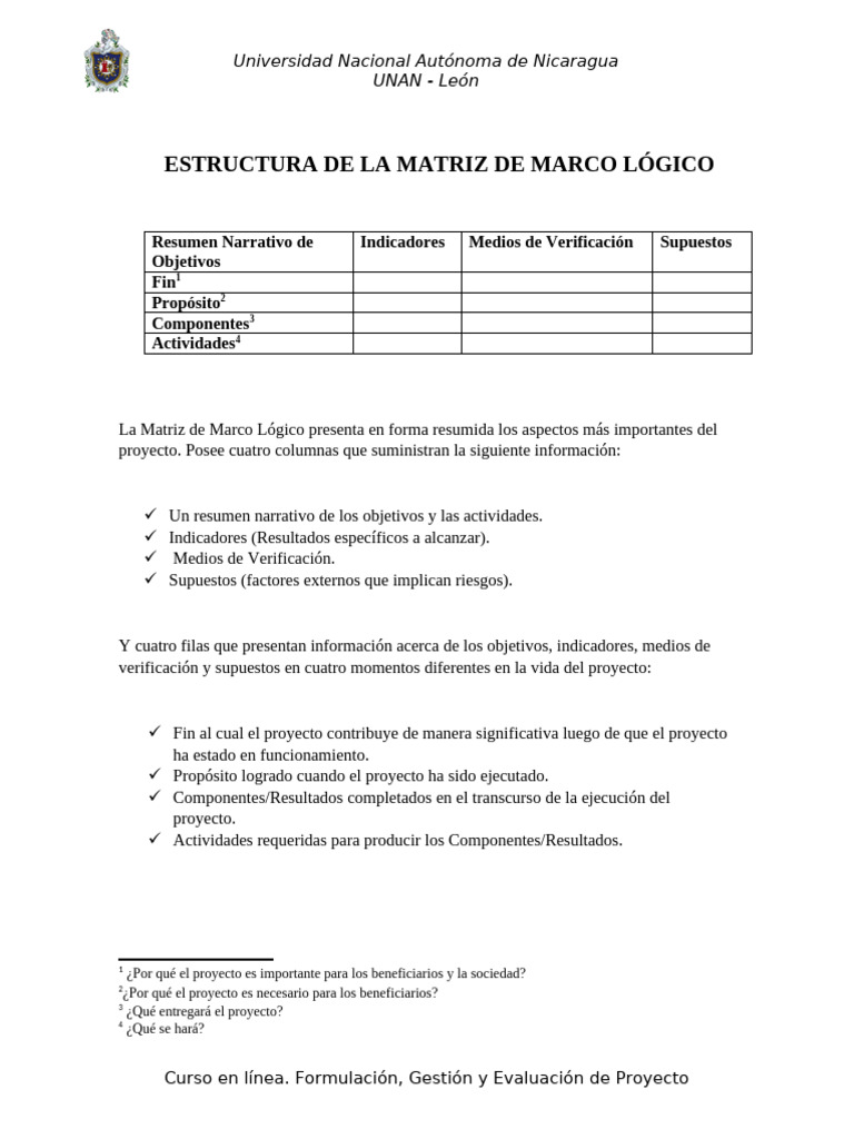 Formato de Matriz de Planificación | PDF | Negocios