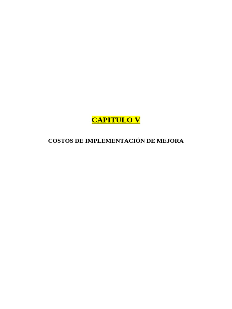 CAPITULO V | PDF