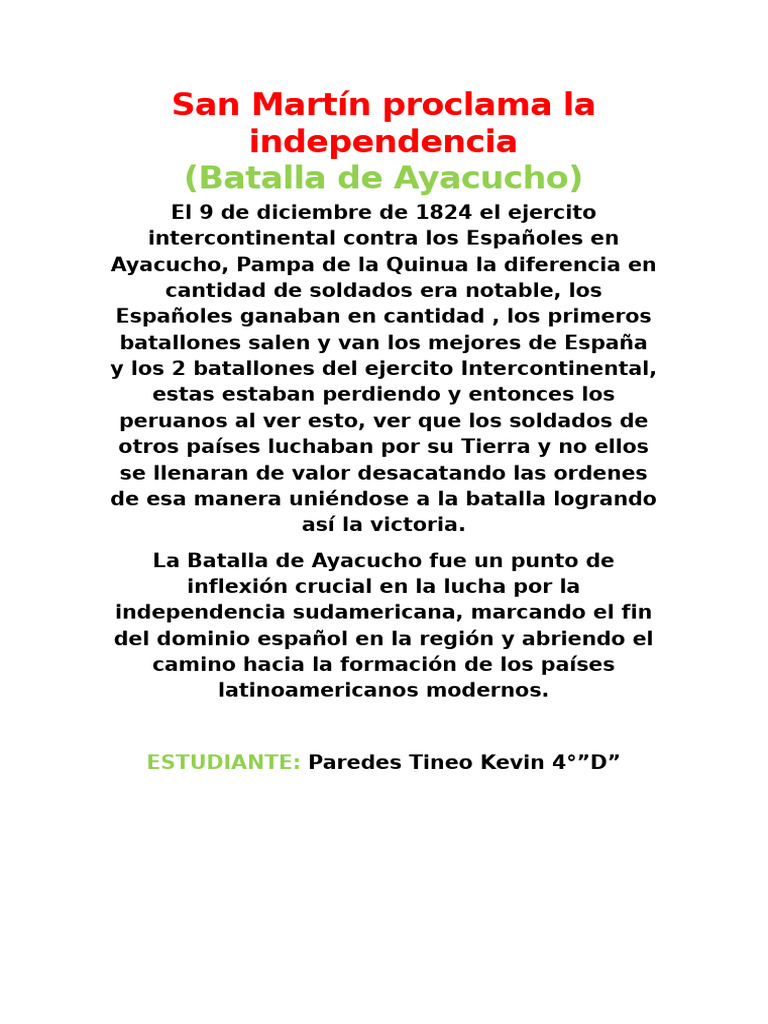 Arte 9 de Diciembre de 1824 | PDF