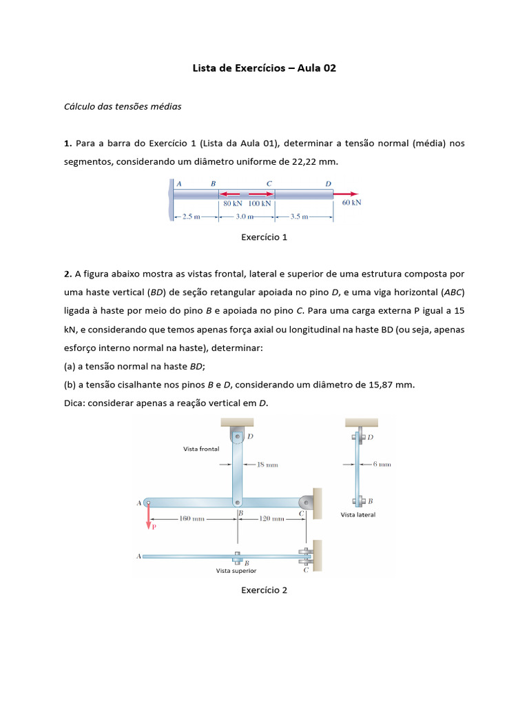 Lista 02 Mecsol | PDF