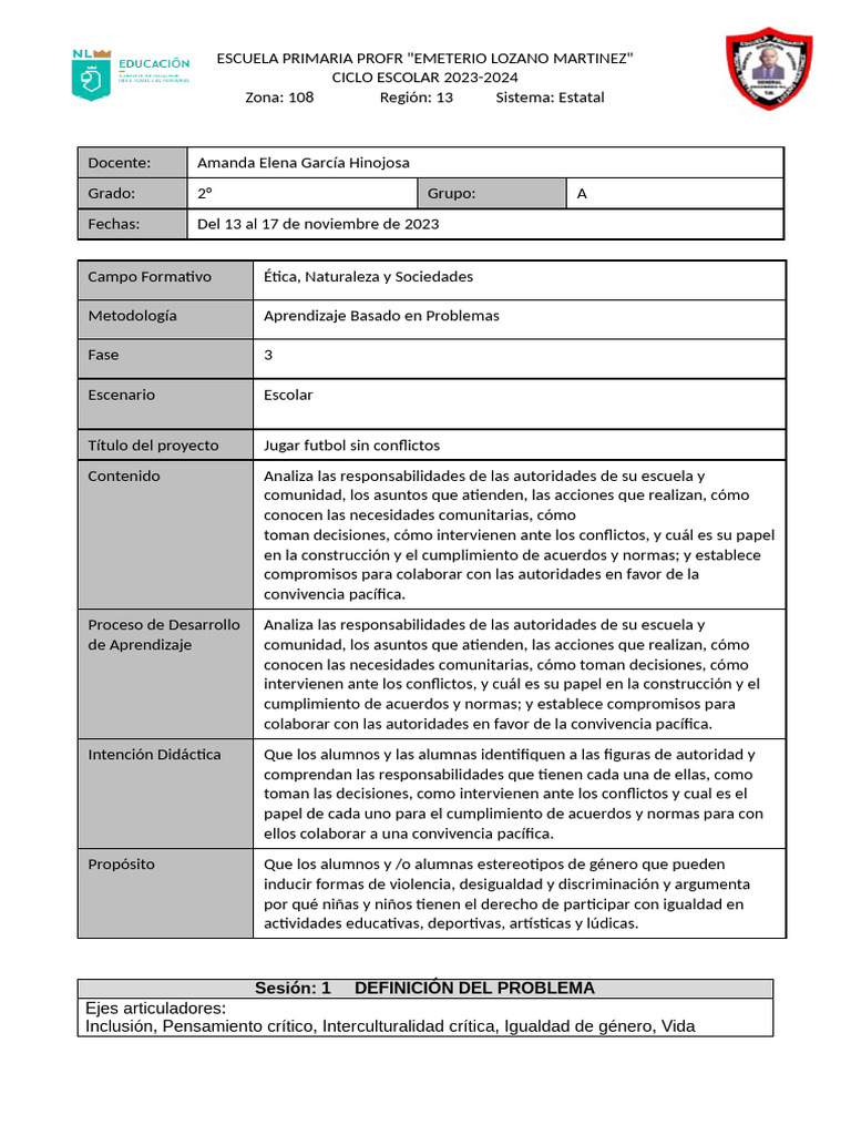 PLAN ABP Ética, Natu y Socie | PDF