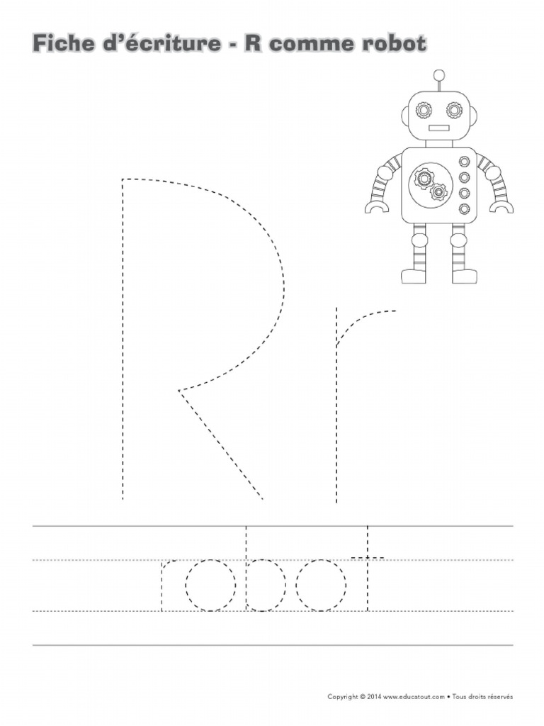 Robot - écriture R | PDF