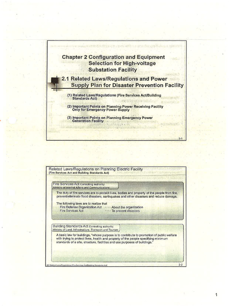 Chapter 2 Configuration and Equipment Selection For High Voltage Substation Facility | PDF