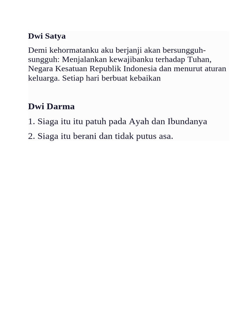 Dwi Satya | PDF