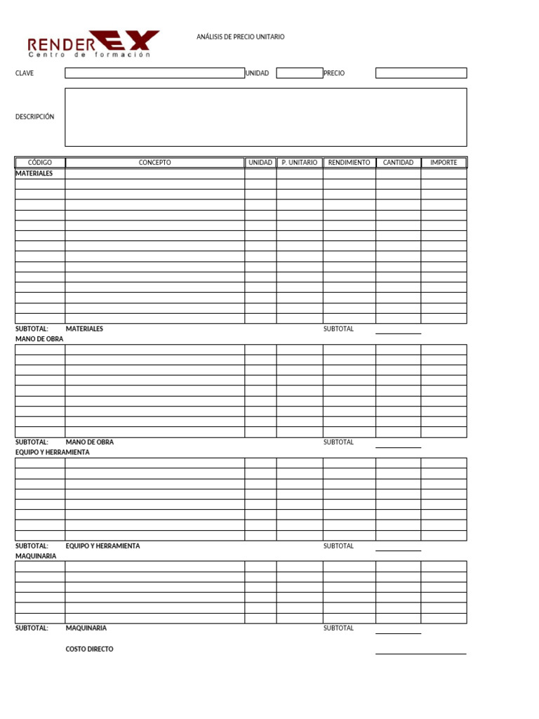 Formato Analisis de Pu 1609206477089 | PDF