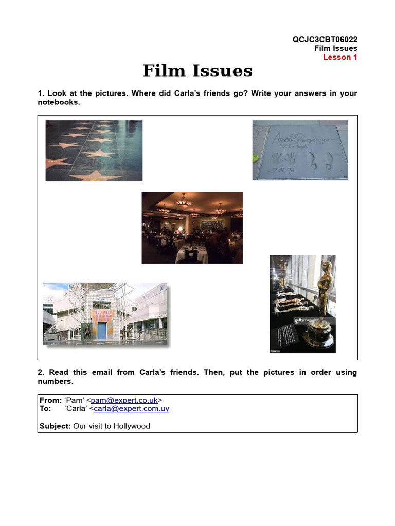 Film Issues - Lesson 1 | PDF