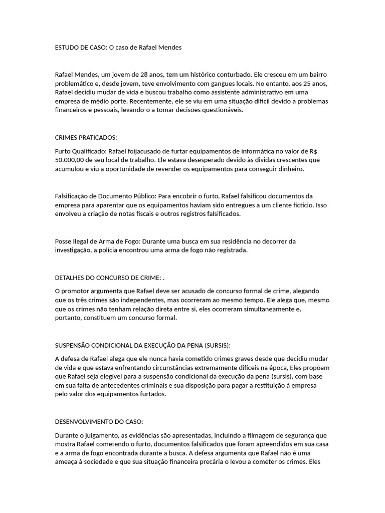 Caso Rafael 2 Corrigido | PDF