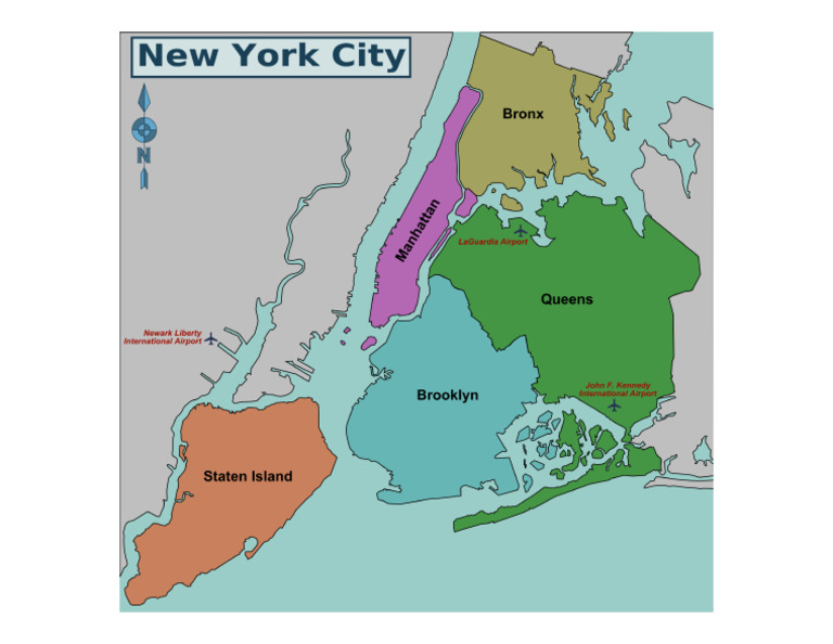 Nyc Boroughs Mapll | PDF