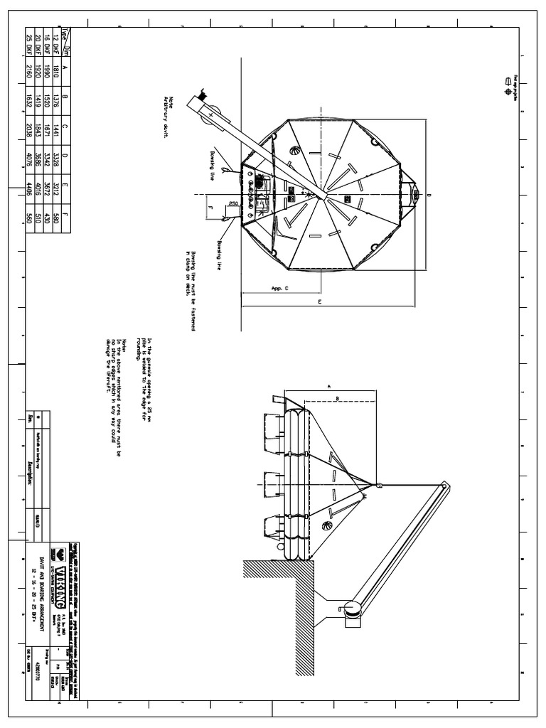 DRW L025DF00 Davit&Boarding-drawing 29-04-2022 | PDF