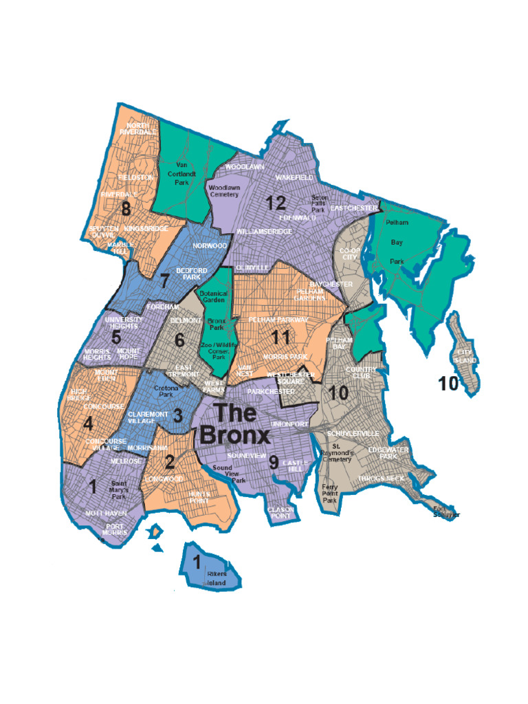 Bronx Neighborhoods Map | PDF