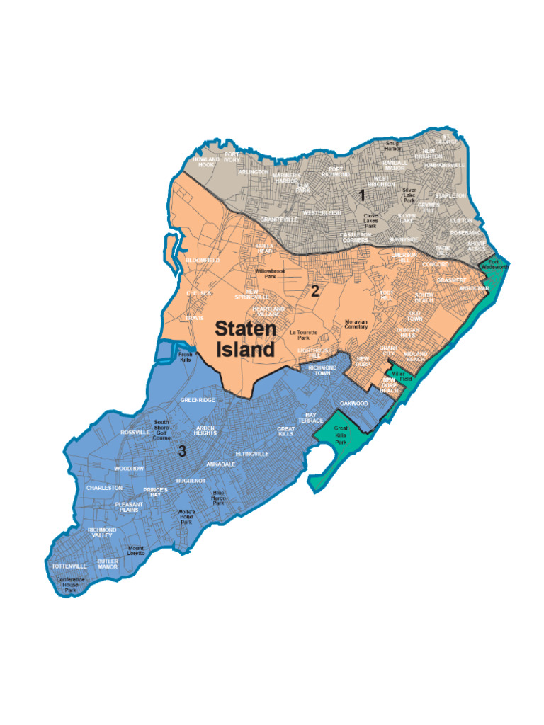 Staten Island Neighborhoods Map | PDF