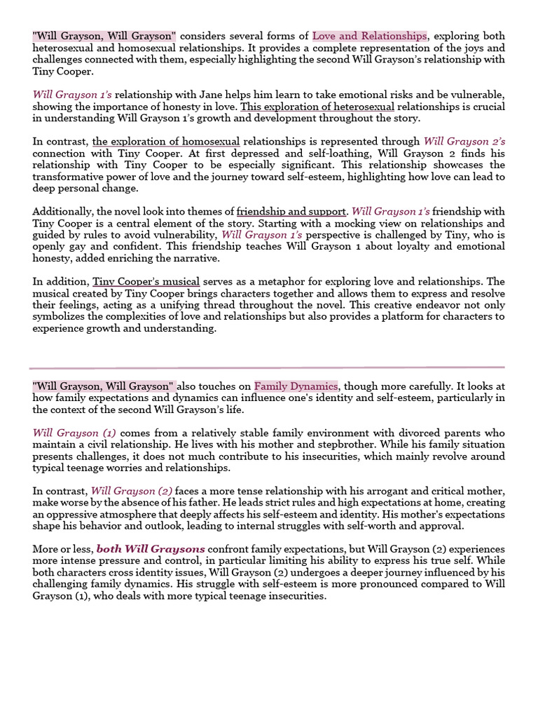 Will Grayson and Release Text | PDF | Love | Self Esteem