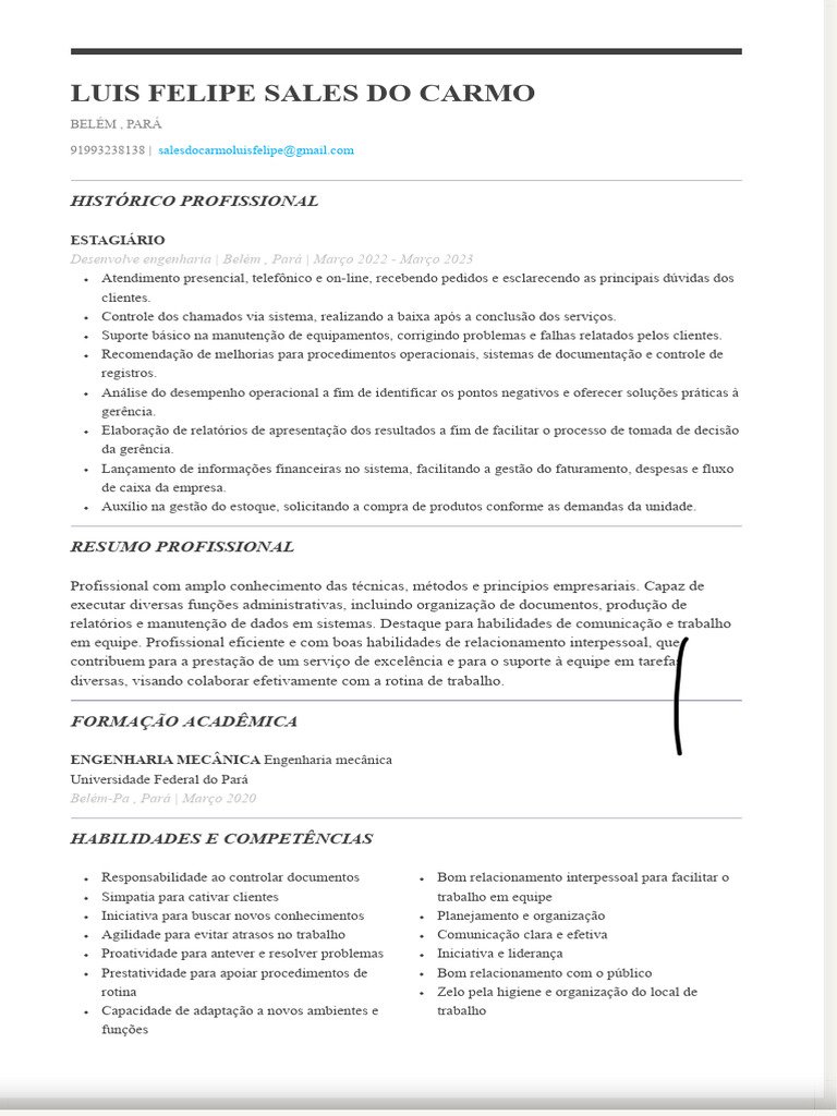 Finalizar Currículo - Meu Currículo Perfeito | PDF