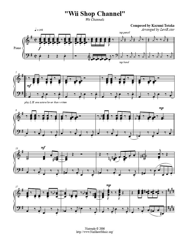 Wii Shop Sheets | PDF