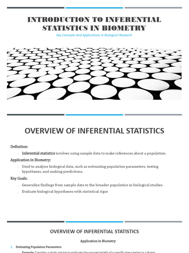 Introduction To Inferential Statistics in Biometry | PDF