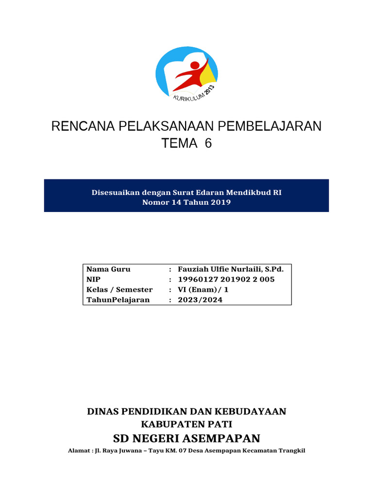 Cover RPP 2023-Ulfie | PDF
