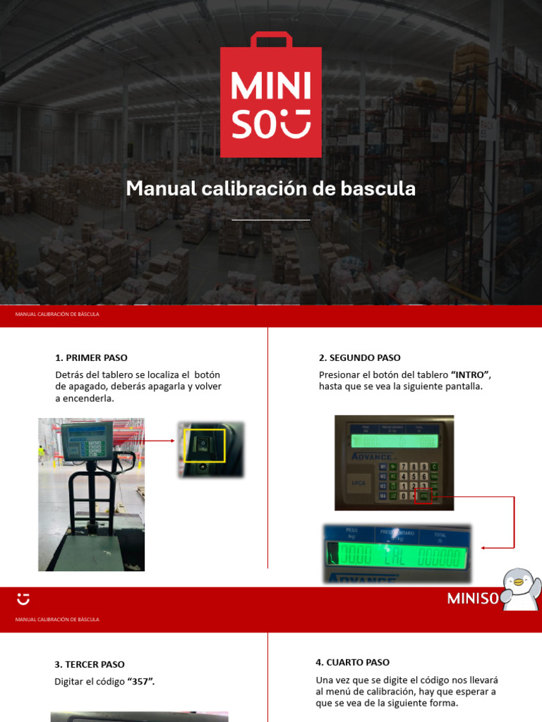 Manual Calibracion Bascula | PDF