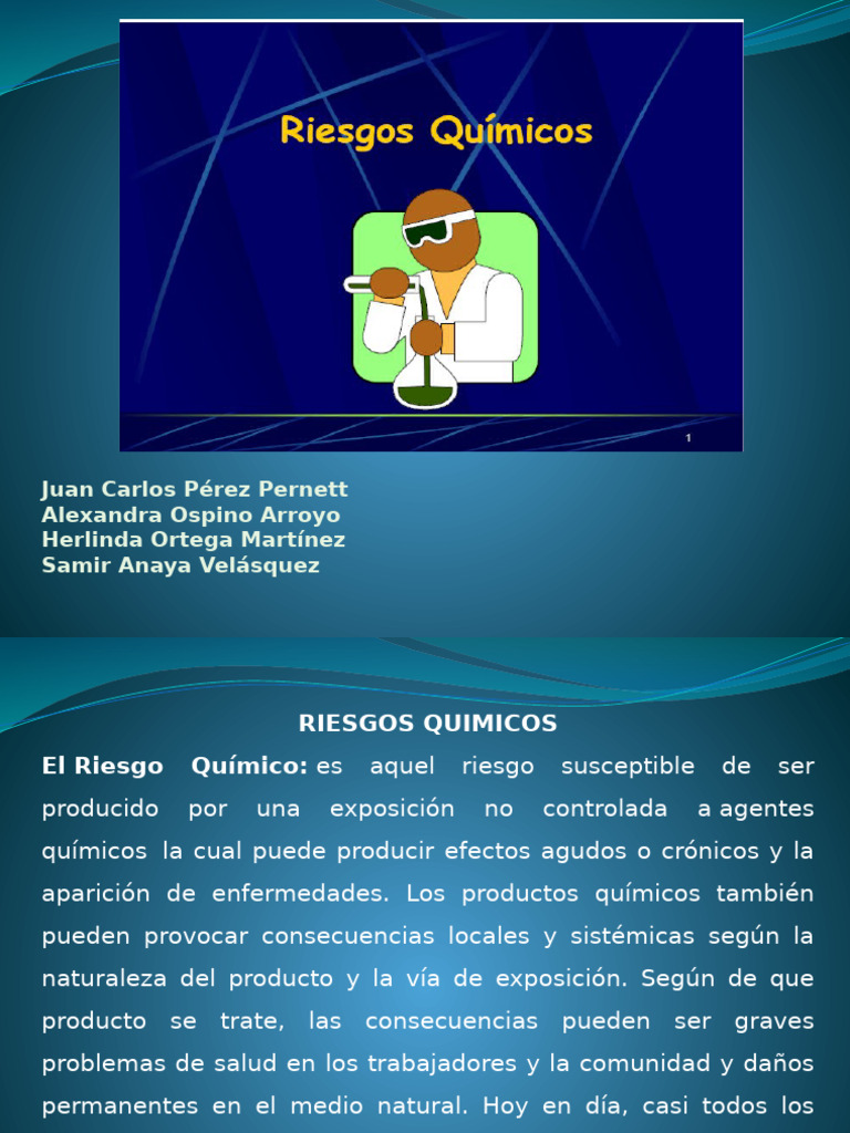 Exposición de A Riesgo Químico Sub | PDF | Química | Ciencia y matemática